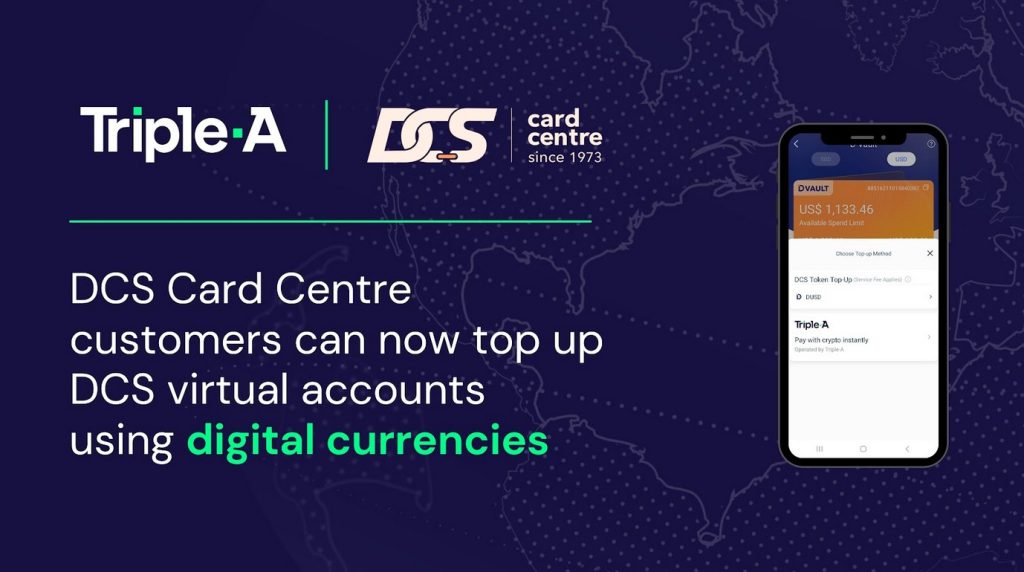 Powered by Triple-A, DCS Card Centre customers can now top up DCS ...